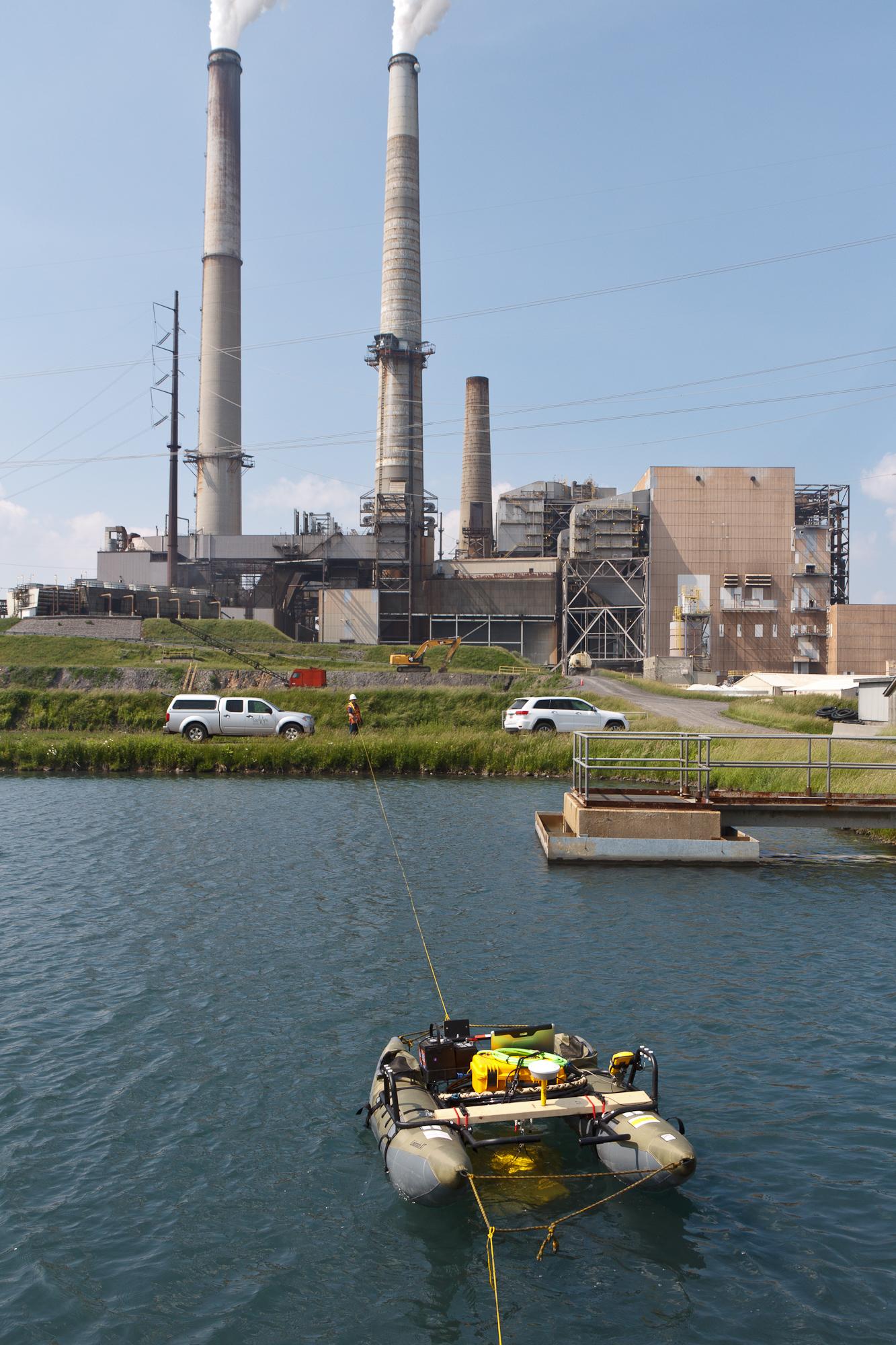 Sediment Thickness Study of a Coal Ash Pond | GeoView